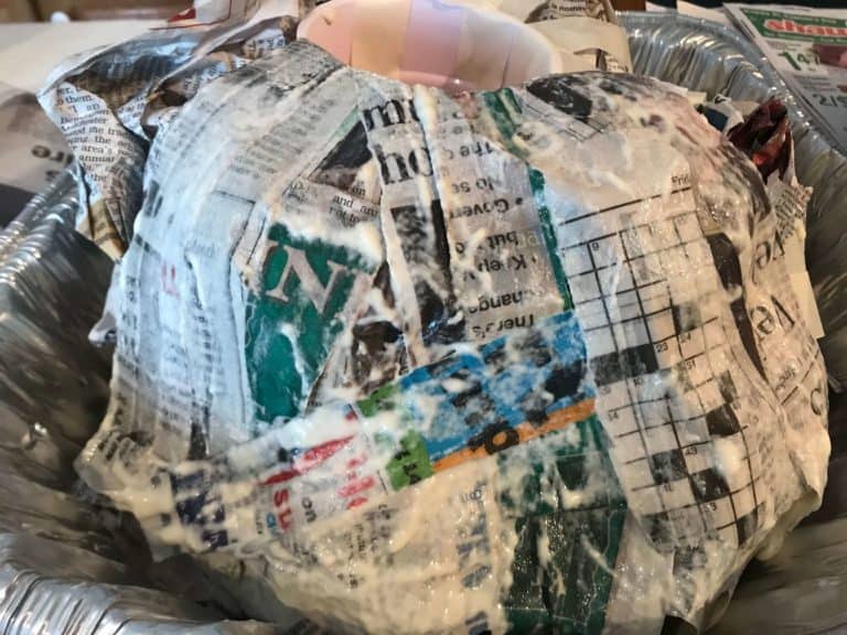 How to Make a Paper Mache Erupting Volcano with Kids