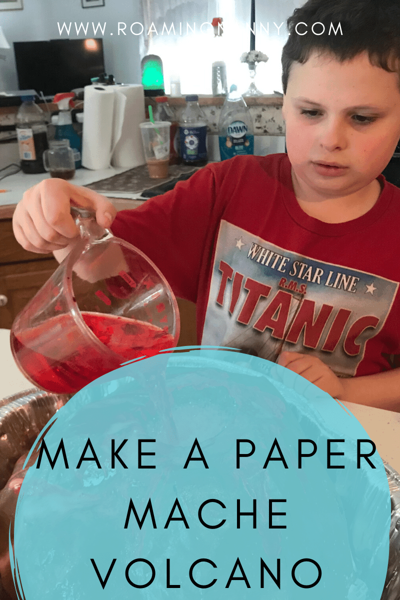 How to Make a Paper Mache Erupting Volcano with Kids