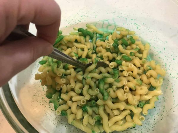 How to Dye Pasta: Kid Safe for Sensory Play and Crafts